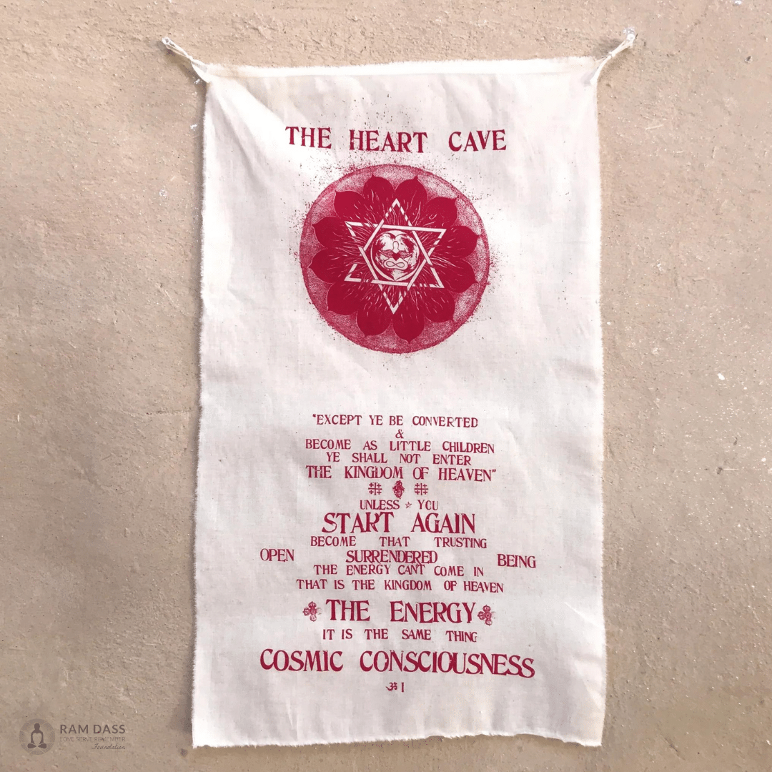 Be Here Now: The Heart Cave Flag – Love Serve Remember Shop