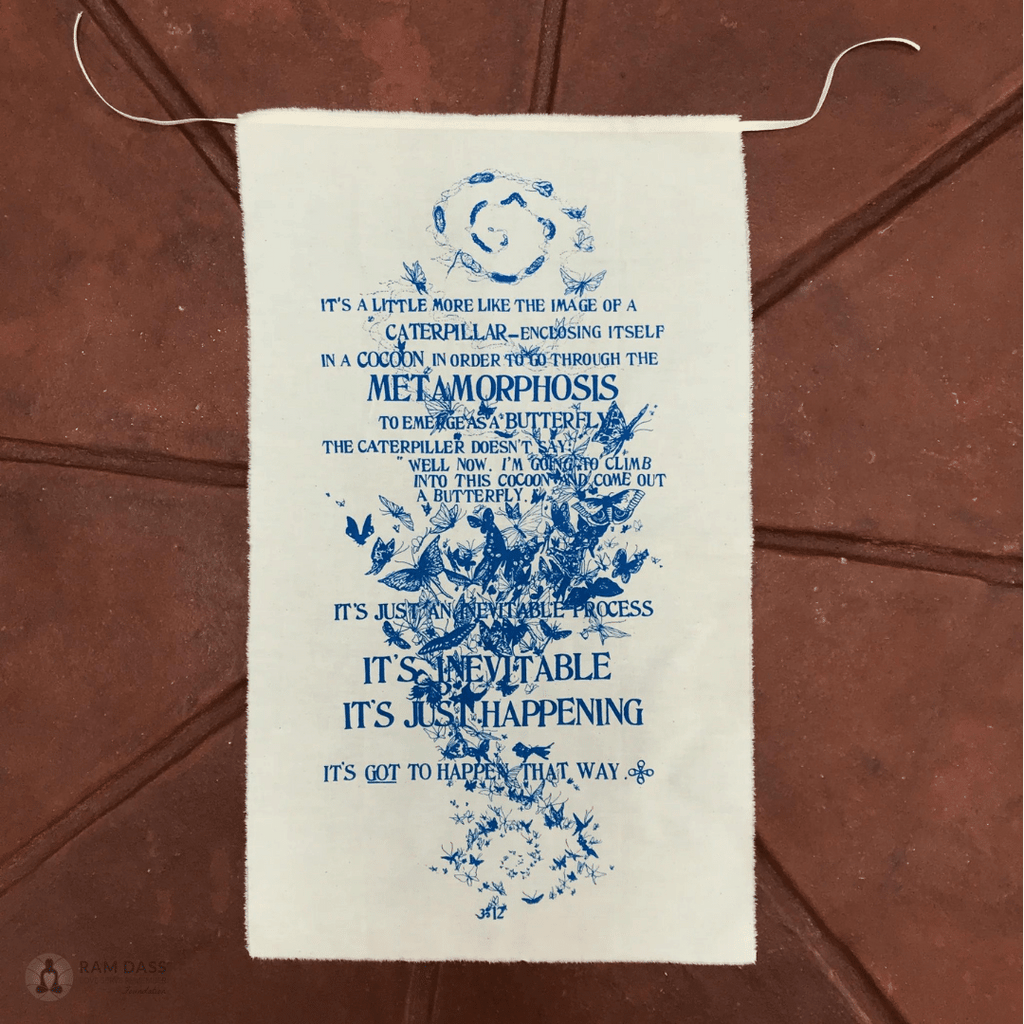 Be Here Now: The Metamorphosis Flag – Love Serve Remember Shop
