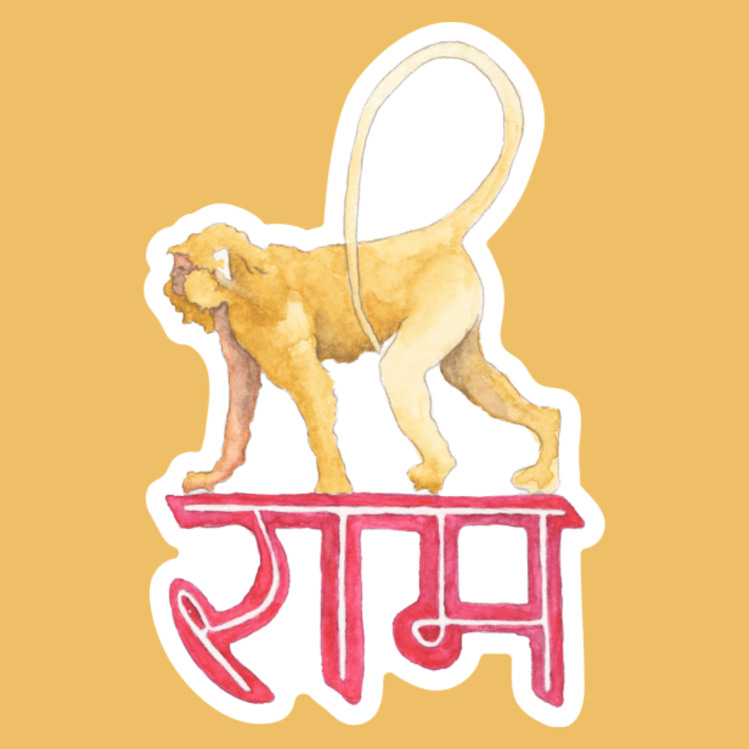 Monkey Ram Sticker – Love Serve Remember Shop