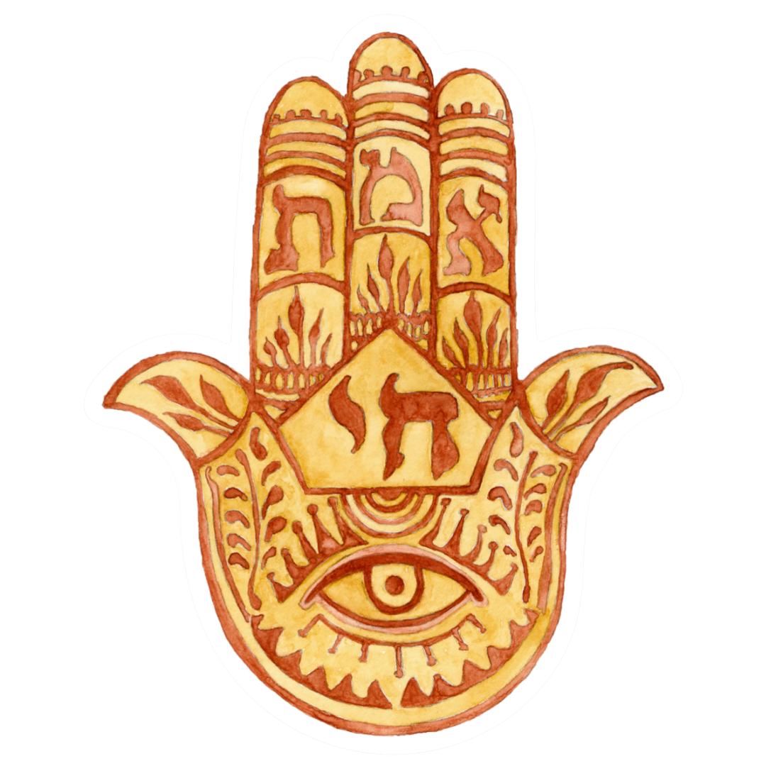 You are the Universe Hamsa Sticker – Love Serve Remember Shop