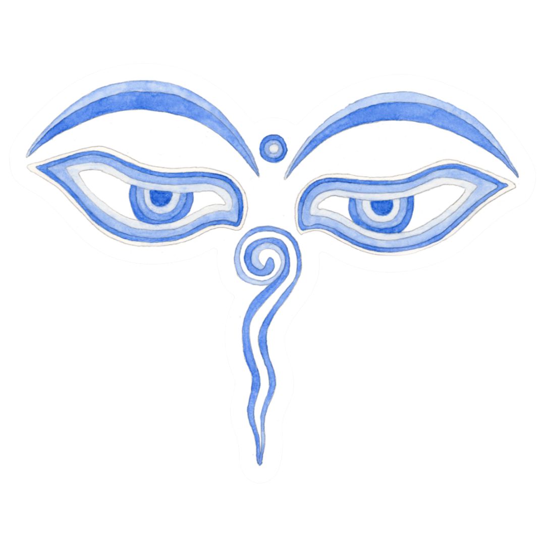 You are the Universe Buddha Eyes Sticker – Love Serve Remember Shop